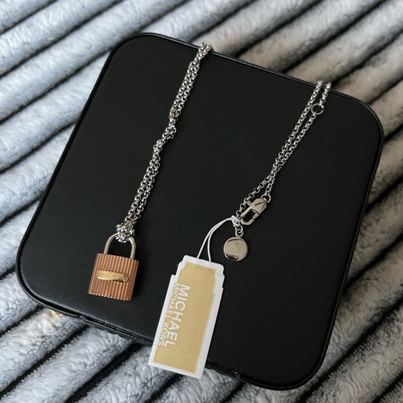 MICHAEL Michael Kors | Jewelry | Mk Lock Necklace Brand New | Poshmark